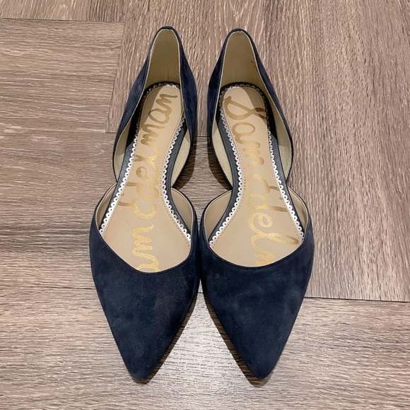 Sam Edelman | Shoes | Sam Edelman Navy Blue Suede Ballet Flats | Poshmark